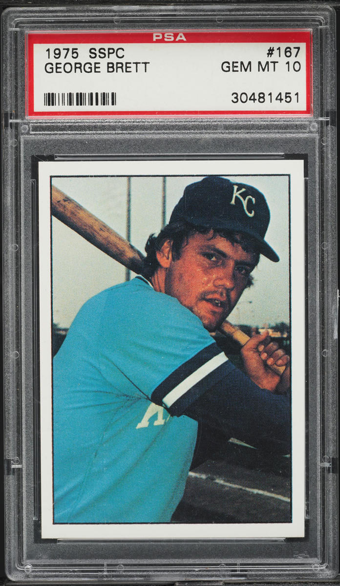 1975 SSPC George Brett ROOKIE #167 PSA 10 GEM MINT on Fanatics Collect