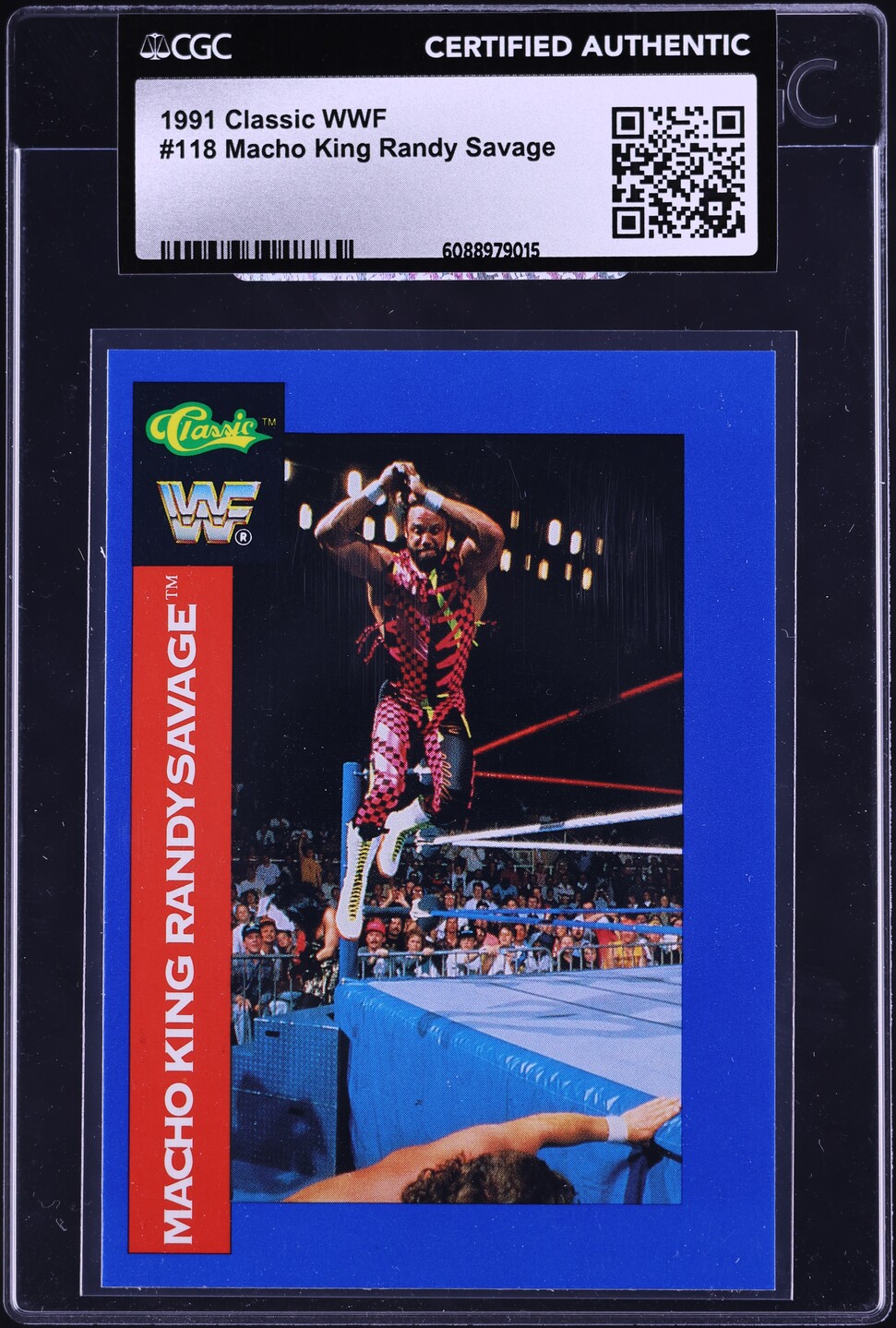 1991 Classic WWF Macho King Randy Savage #118 CGC AUTH on Fanatics Collect