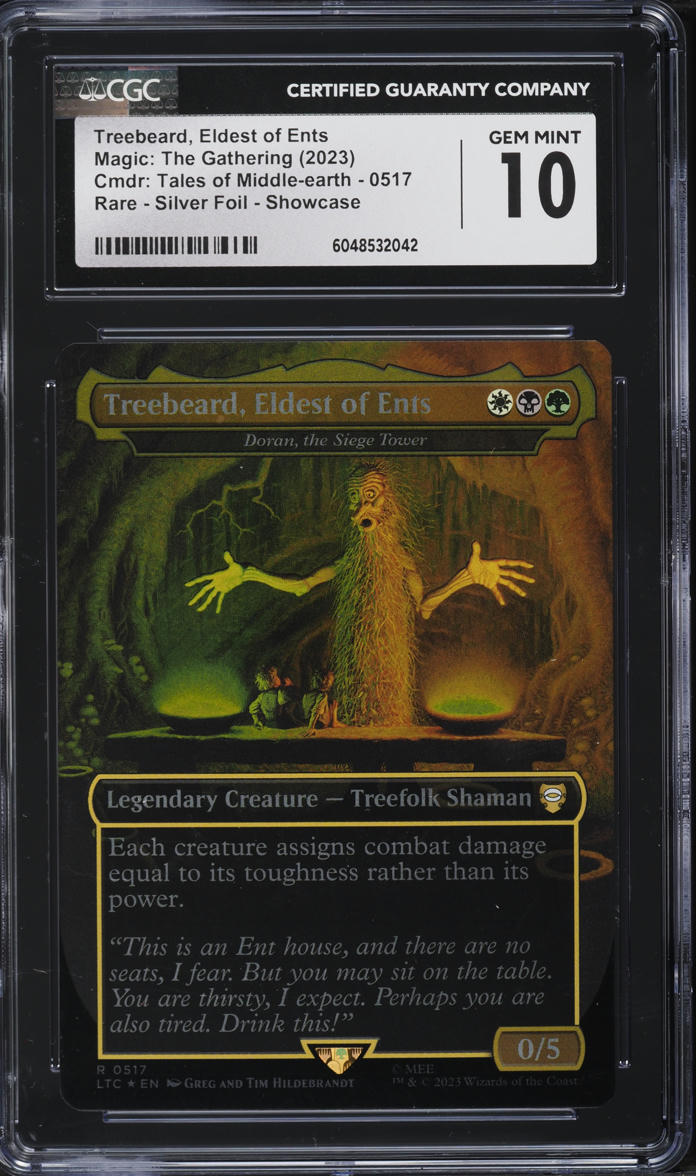 2023 Magic The Gathering Tales Middle-Earth Silver Foil Treebeard Eldest CGC 10 on Fanatics Collect
