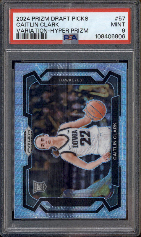 2024 Panini Prizm Draft Picks Variation Hyper Prizm #57 Caitlin Clark ...