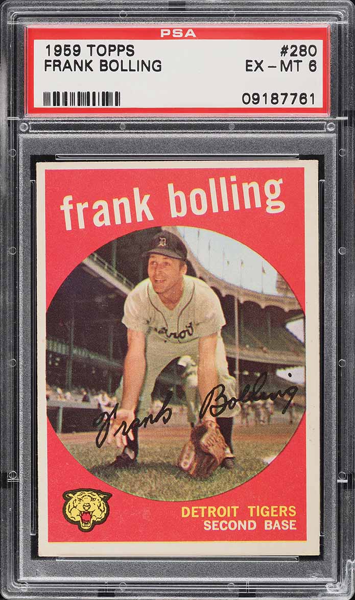 1959 Topps Frank Bolling #280 PSA 6 EXMT on Fanatics Collect