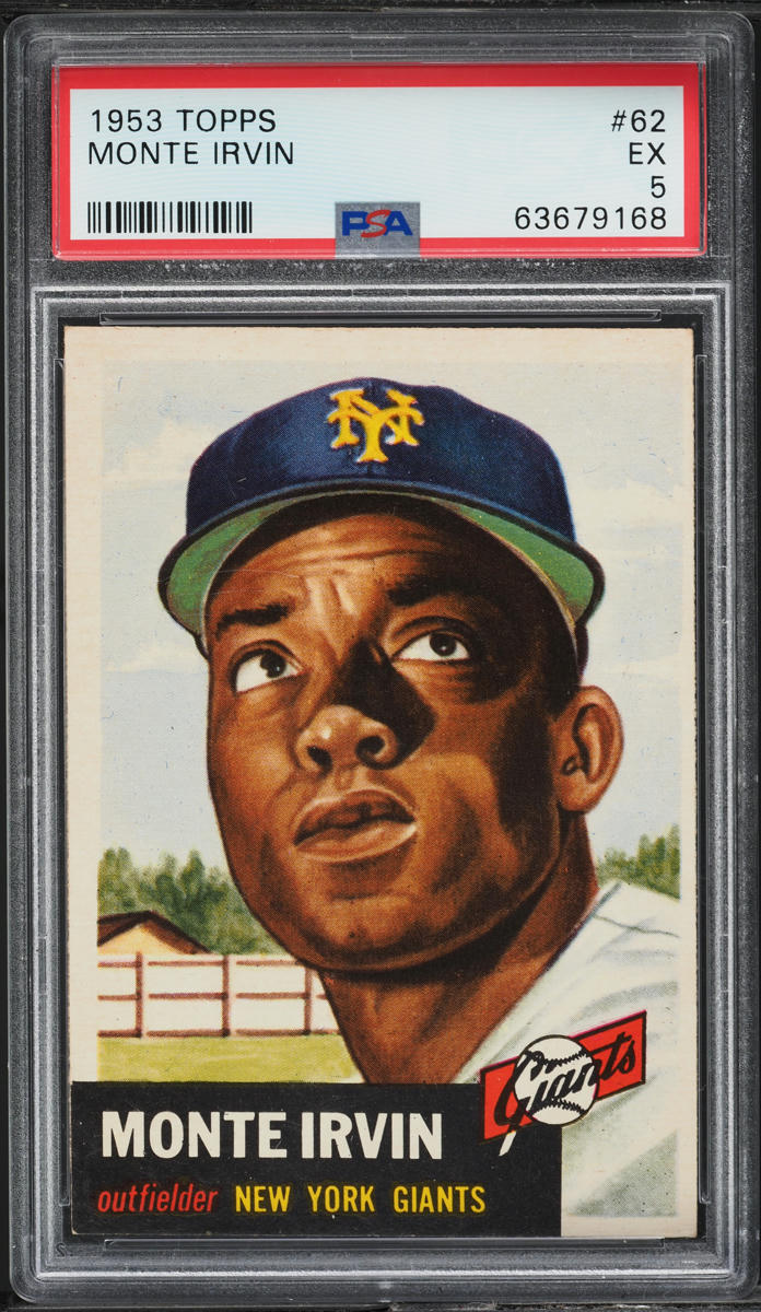 1953 Topps Monte Irvin #62 PSA 5 EX on Fanatics Collect