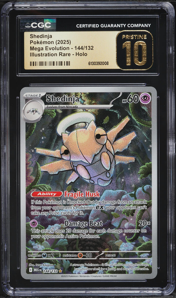 2025 Pokemon Mega Evolution IR Shedinja #144 CGC 10 PRISTINE on ...