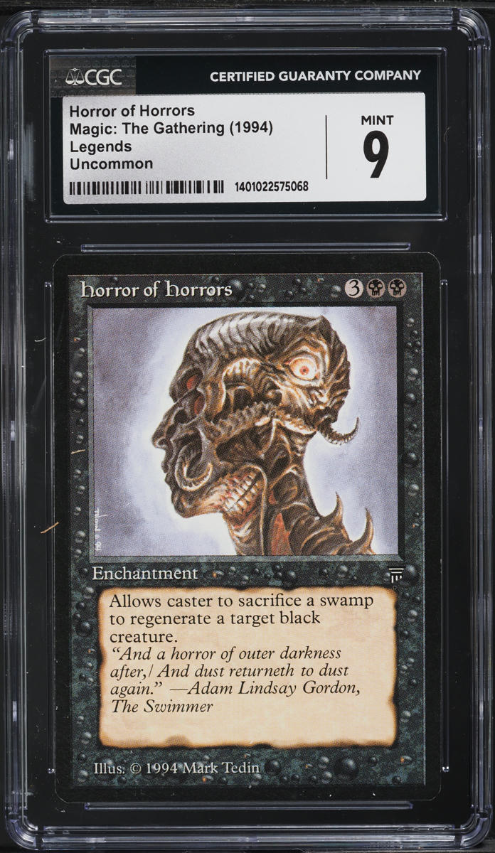 1994 Magic The Gathering MTG Legends Horror Of Horrors CGC 9 MINT on ...