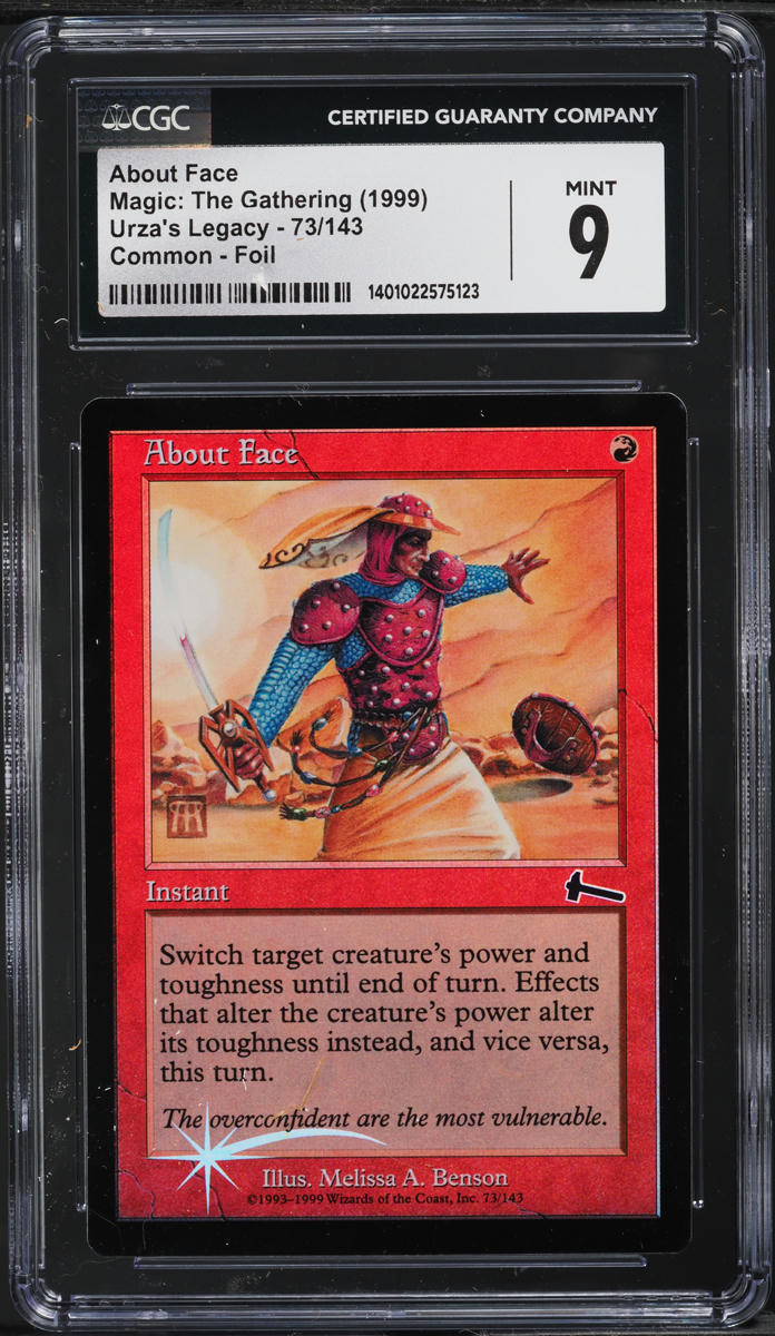 1999 Magic The Gathering MTG Urza's Legacy Foil About Face #73 CGC 9 ...