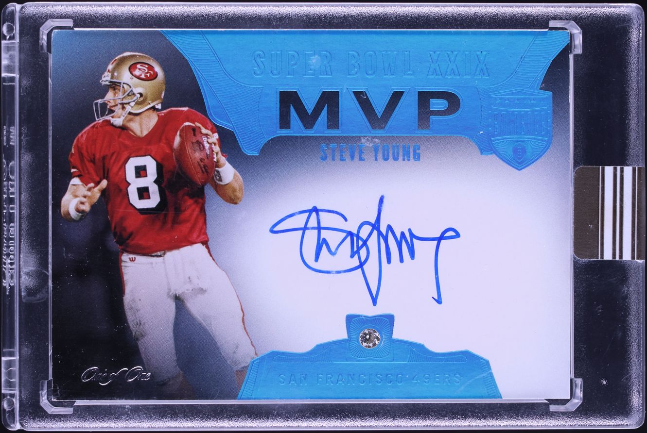 2021 Panini Eminence Super Bowl XXIX MVP Platinum Steve Young AUTO 1/1 ...