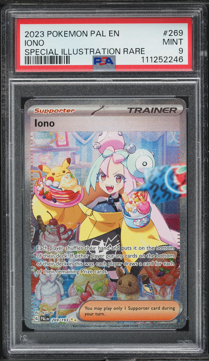 2023 Pokemon Scarlet & Violet Paldea Evolved SIR Iono #269 PSA 9 MINT ...