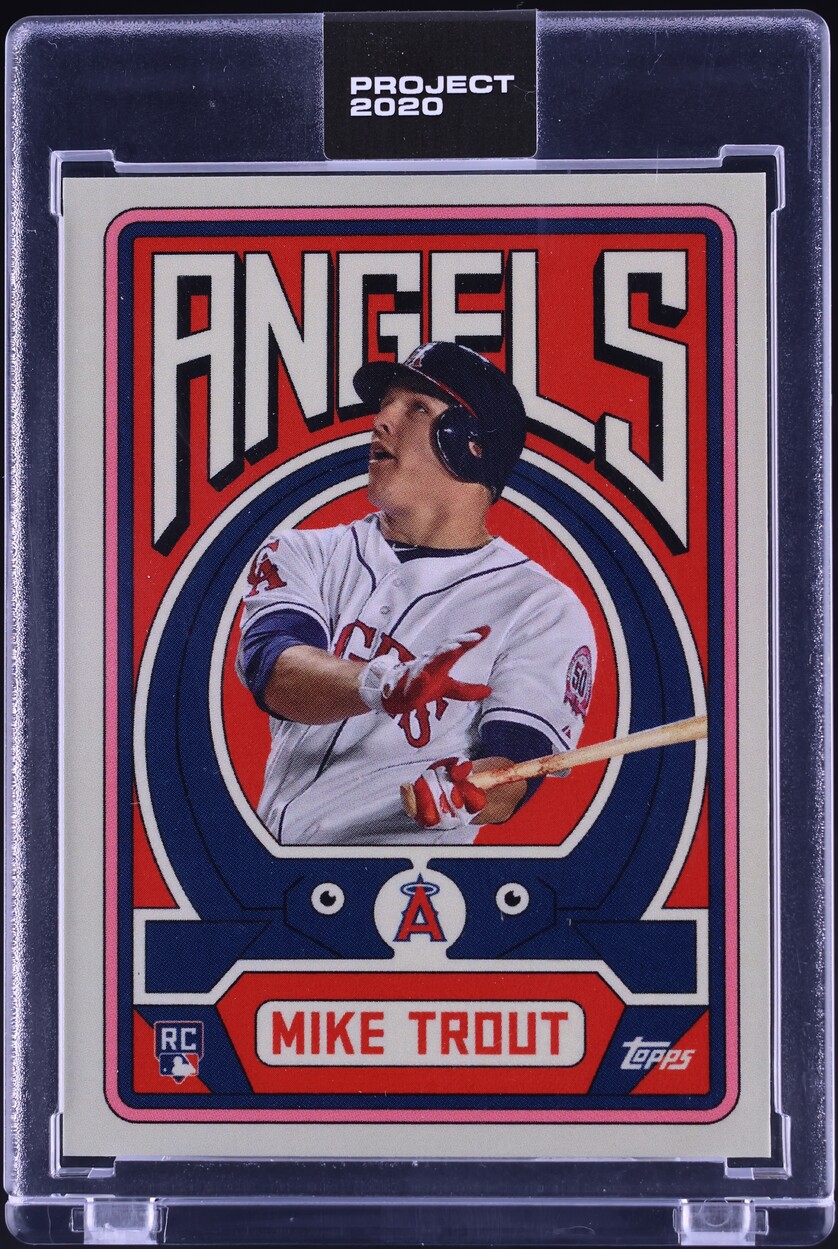 2020 Topps Project 2020 By Grotesk Mike Trout #187 on Fanatics Collect