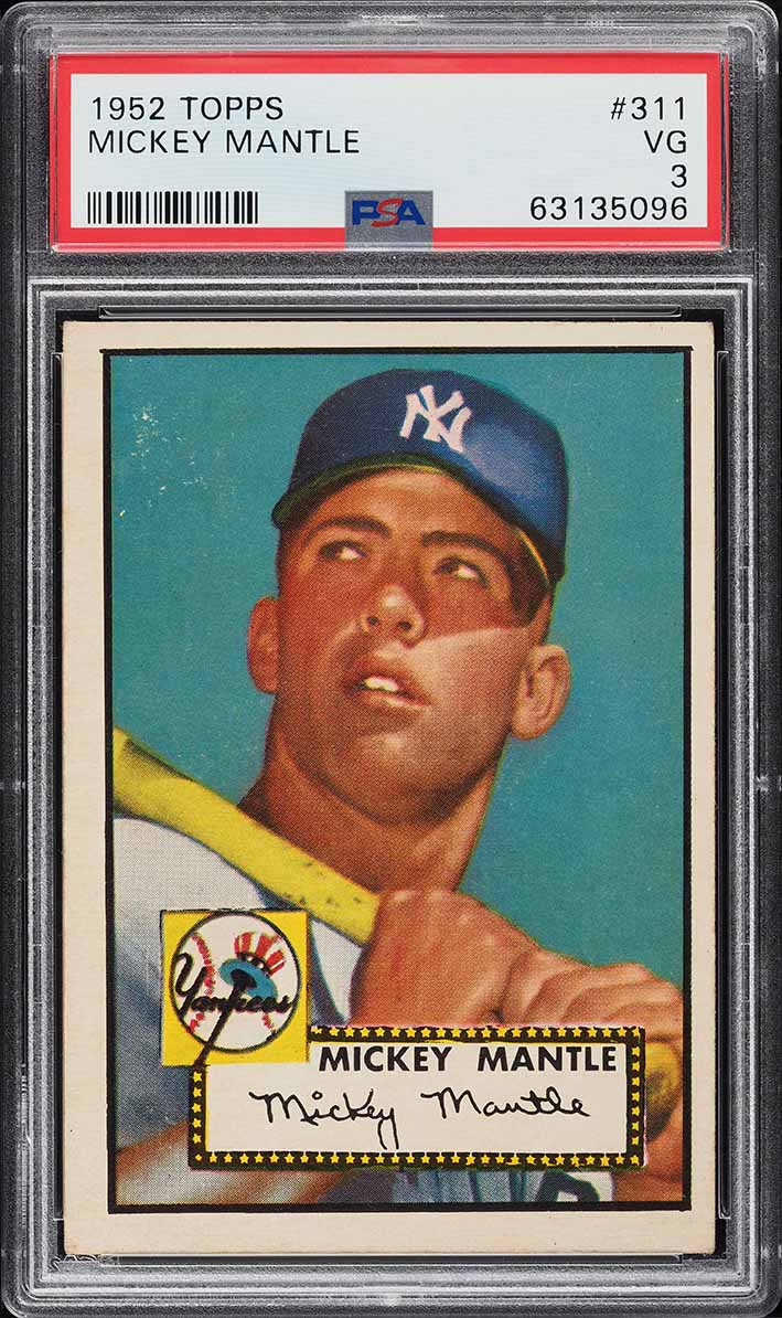 1952 Topps Mickey Mantle #311 PSA 3 VG on Fanatics Collect