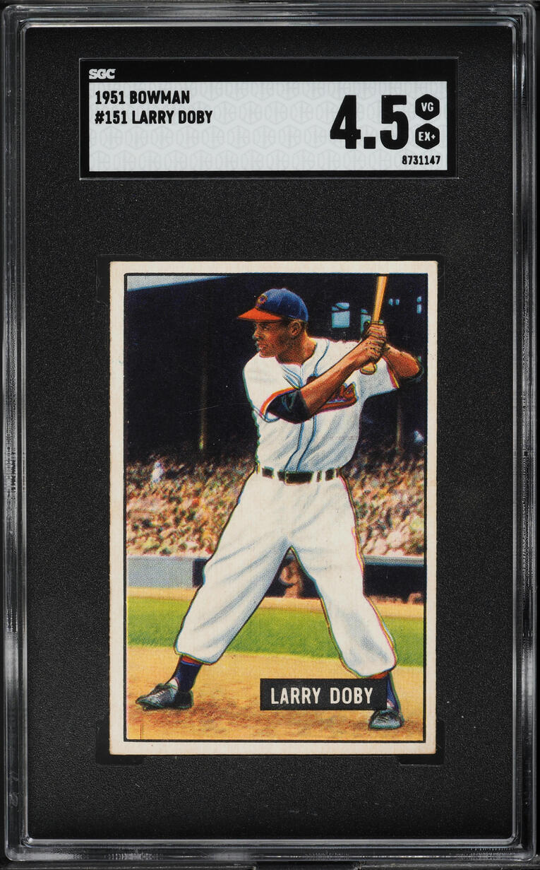 1951 Bowman Larry Doby ROOKIE #151 SGC 4.5 VGEX+ on Fanatics Collect