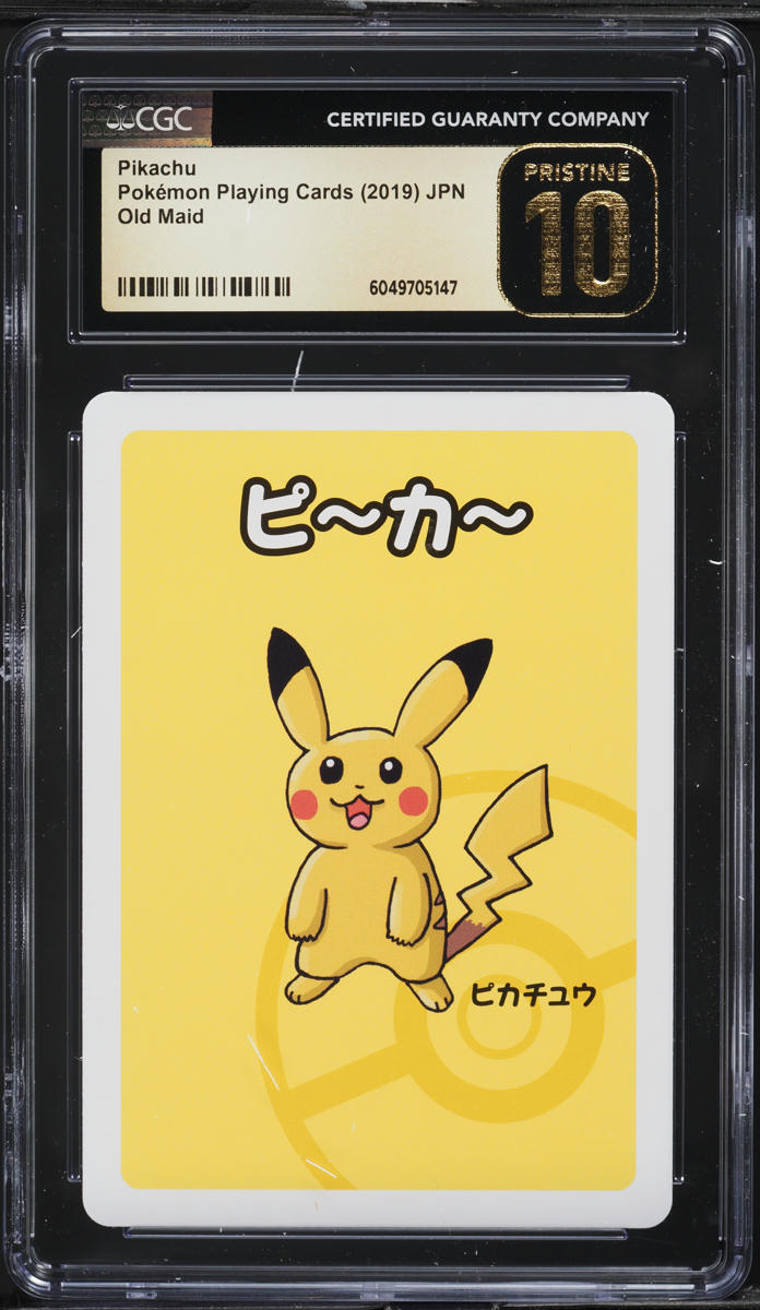 2019 Pokemon Japanese Playing Cards Old Maid Pikachu CGC 10 PRISTINE on ...