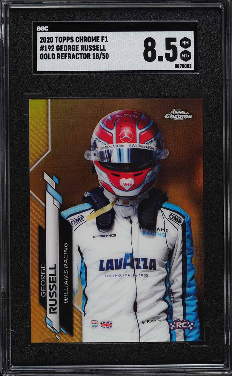 2020 Topps Chrome Formula 1 F1 Gold Refractor George Russell ROOKIE /50 ...
