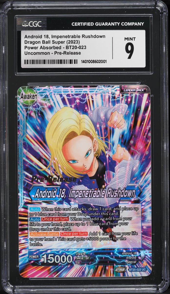 2023 Dragon Ball Super Power Absorbed Pre-Release Android 18 ...