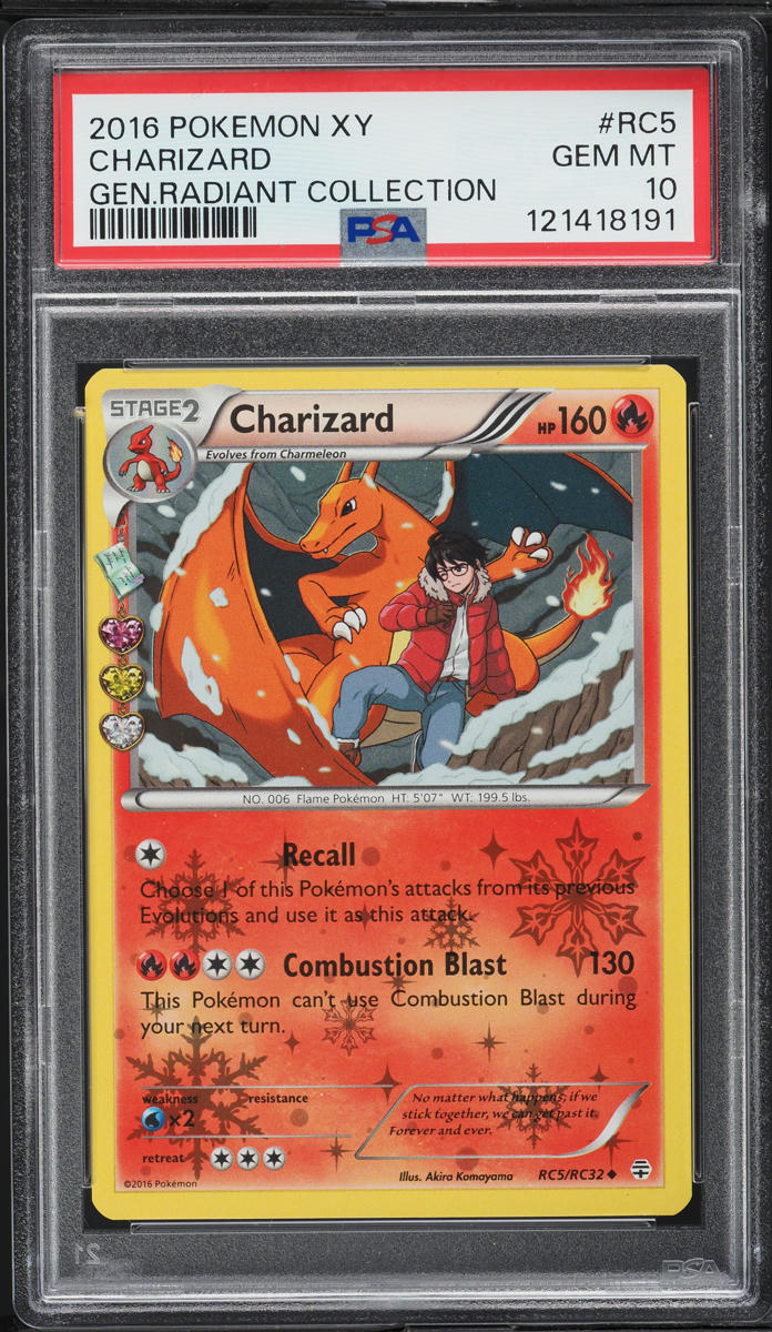 2016 Pokemon XY Generations Radiant Collection Holo Charizard #RC5 PSA ...