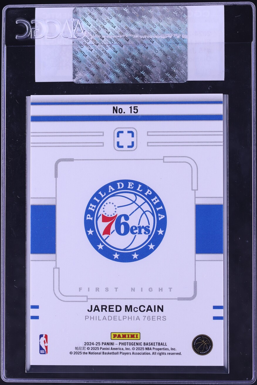 2024 Panini Photogenic First Night Diamond Jared McCain ROOKIE /75 #15 ...