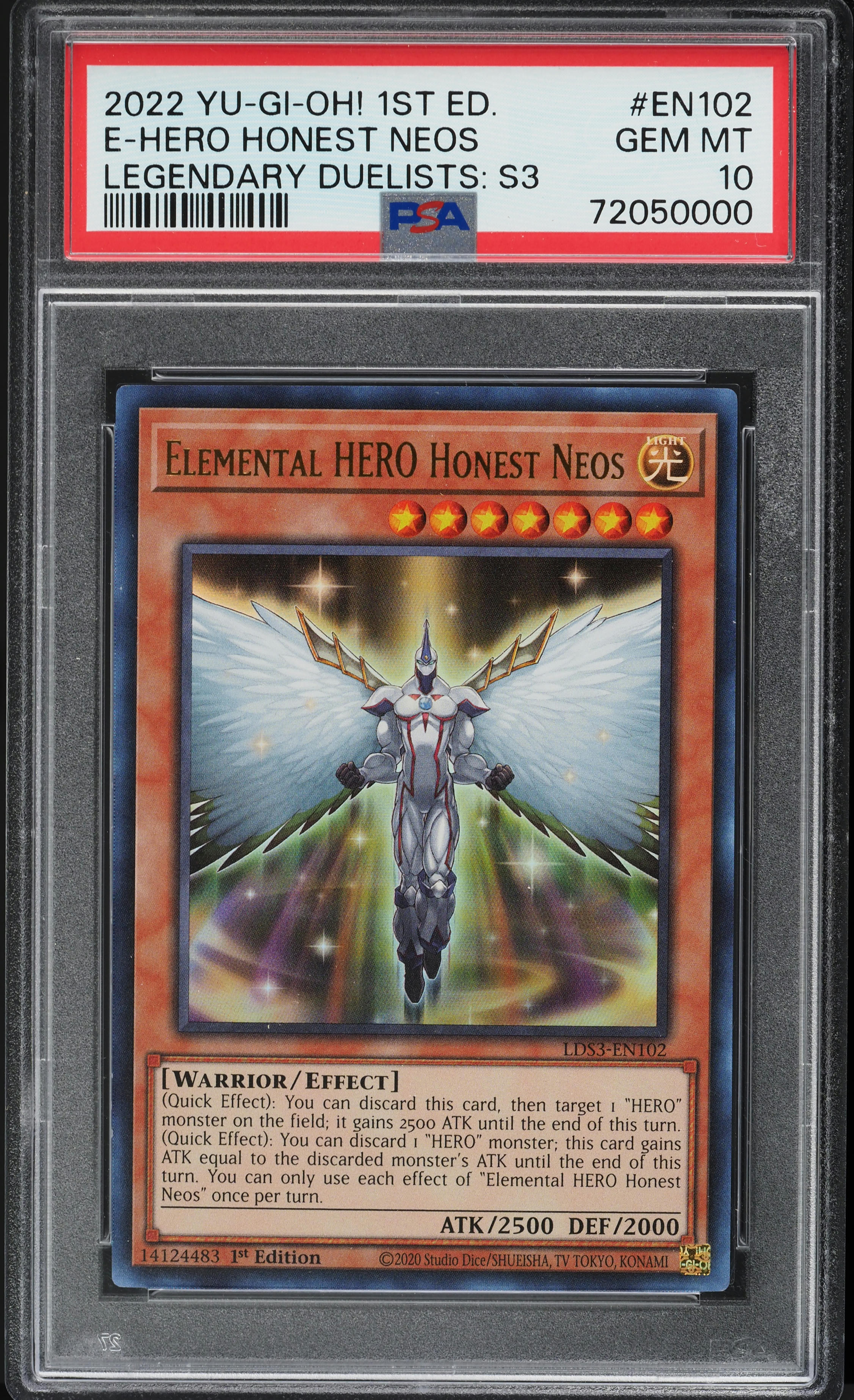 2022 Yu-Gi-Oh! LDS3 1st Edition Elemental Hero Honest Neos #LDS3-EN102 ...