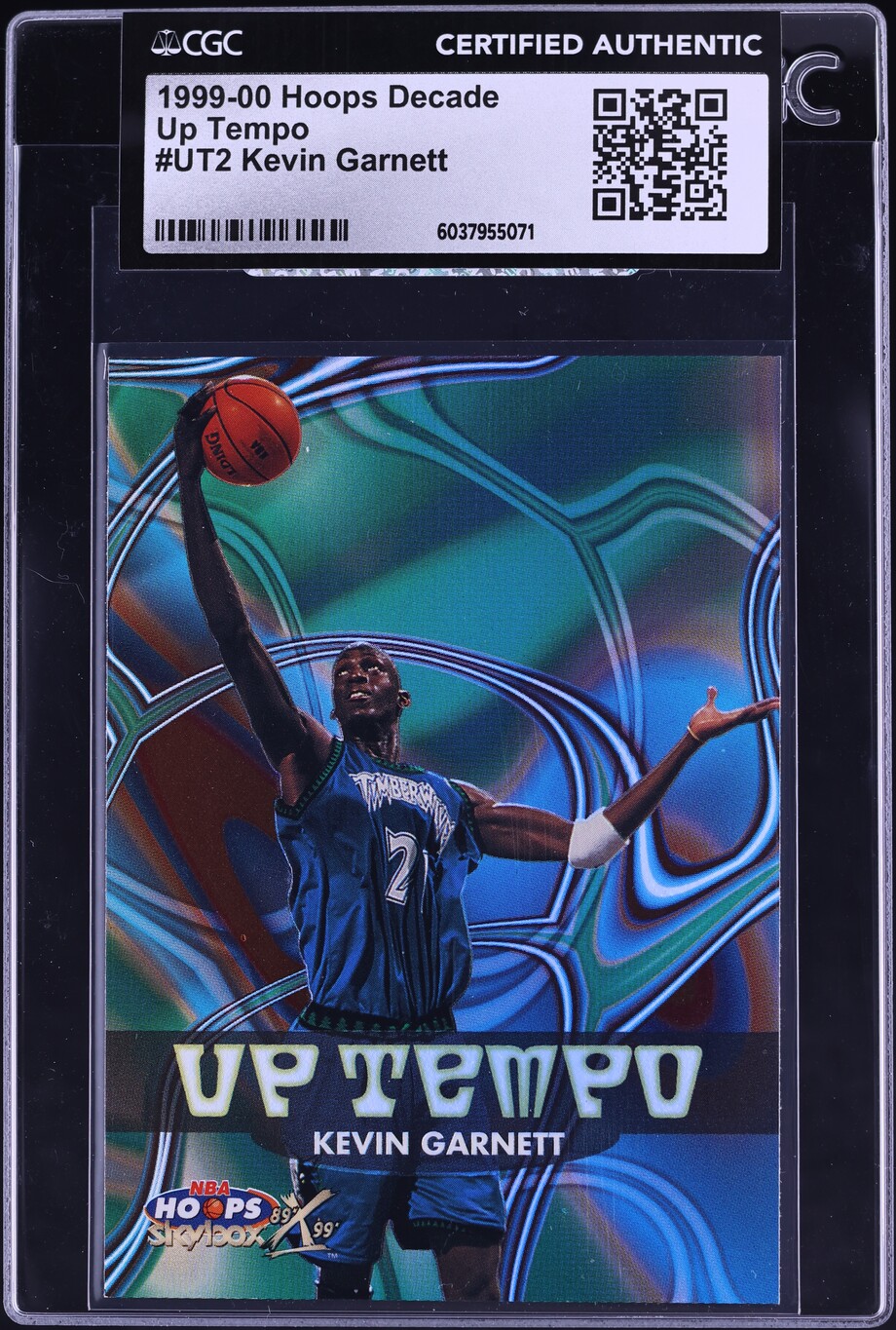 1999 Hoops Decade Up Tempo Kevin Garnett #2 CGC AUTH on Fanatics Collect