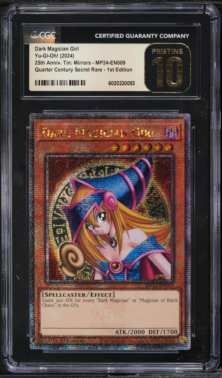 2024 Yu-Gi-Oh! 25th Anniversary 1st Ed Dark Magician Girl #MP24-EN009 CGC 10 on Fanatics Collect