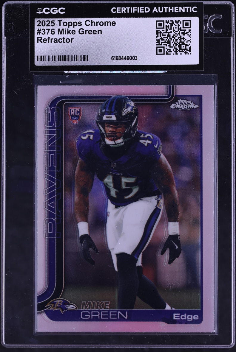 2025 Topps Chrome Refractor Mike Green ROOKIE #376 CGC AUTH on Fanatics ...