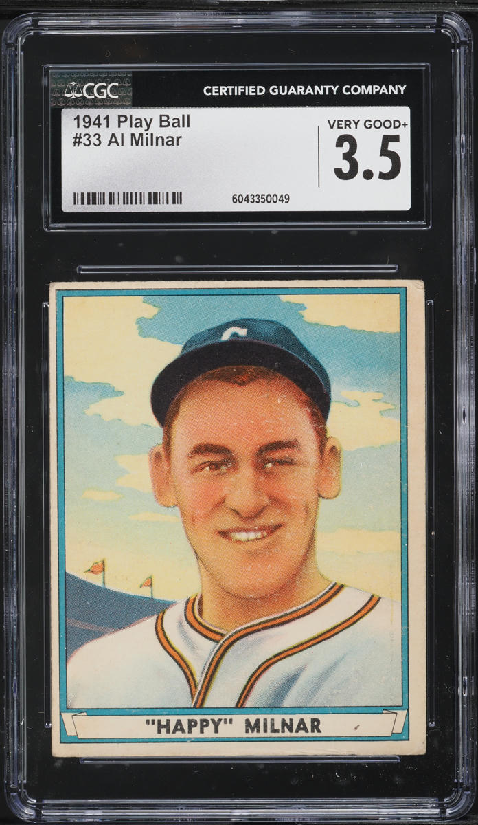 1941 Play Ball Al Milnar #33 CGC 3.5 VG+ on Fanatics Collect