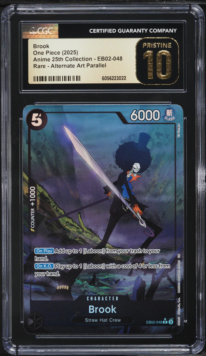 2025 One Piece Anime 25th Collection Alt Art Brook #EB02-048 CGC 10 ...