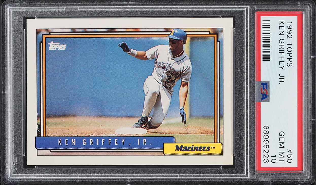 1992 Topps Ken Griffey Jr. #50 Psa 10 Gem Mint On Fanatics Collect