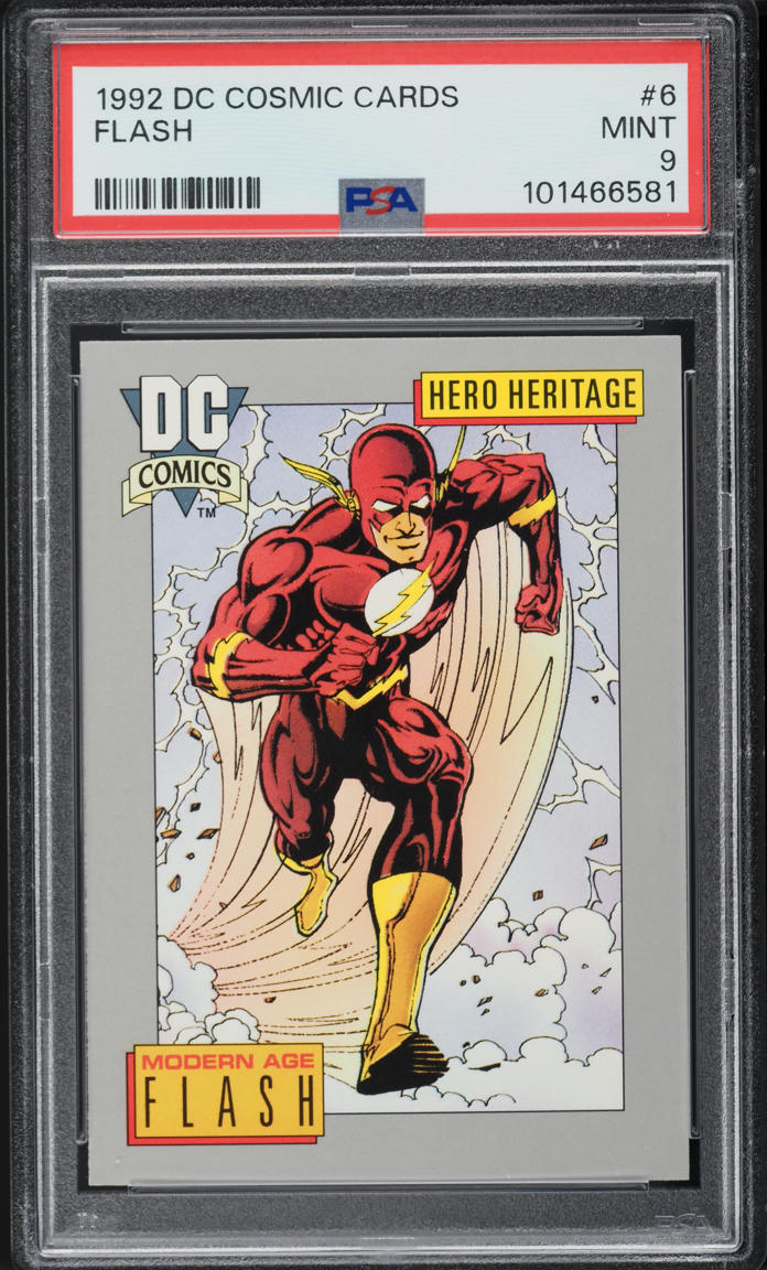 1992 DC Cosmic Cards Flash #6 PSA 9 MINT on Fanatics Collect