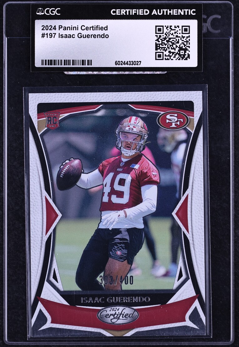 2024 Panini Certified Isaac Guerendo ROOKIE /400 #197 CGC AUTH on ...