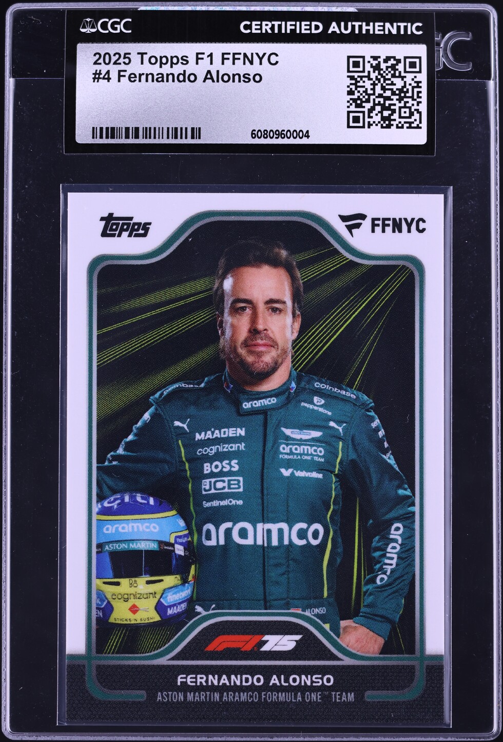 2025 Topps Formula 1 F1 FFNYC Fernando Alonso #4 CGC AUTH on Fanatics ...
