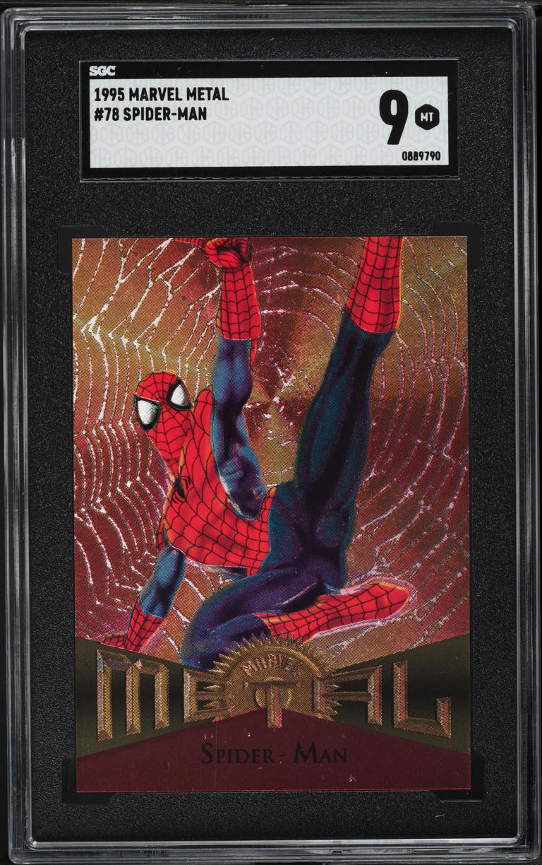 1995 Marvel Metal Spider-Man #78 SGC 9 MINT on Fanatics Collect