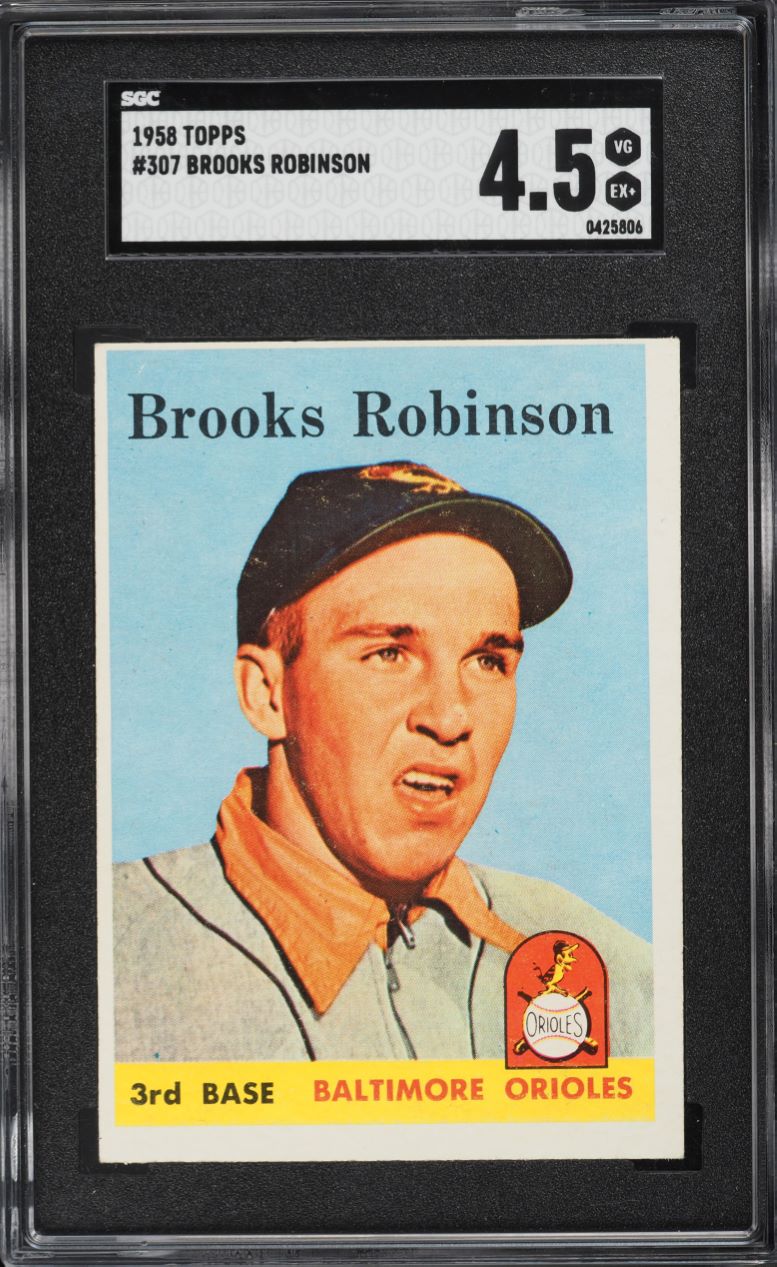 1958 Topps Brooks Robinson #307 SGC 4.5 VGEX+ on Fanatics Collect
