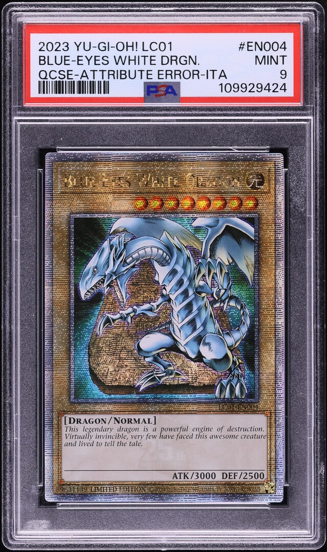 2023 Yu-Gi-Oh! 25th Anniversary Blue-Eyes White Dragon #LC01-EN004 PSA 9 MINT on Fanatics Collect