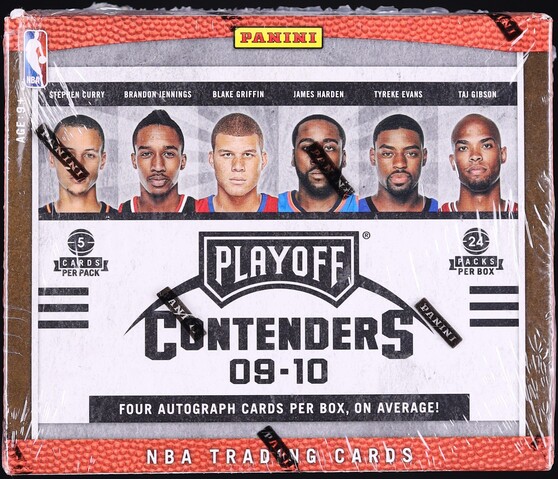 2009 Playoff Contenders Basketball Sealed Hobby Box, 24 Packs, Curry ...