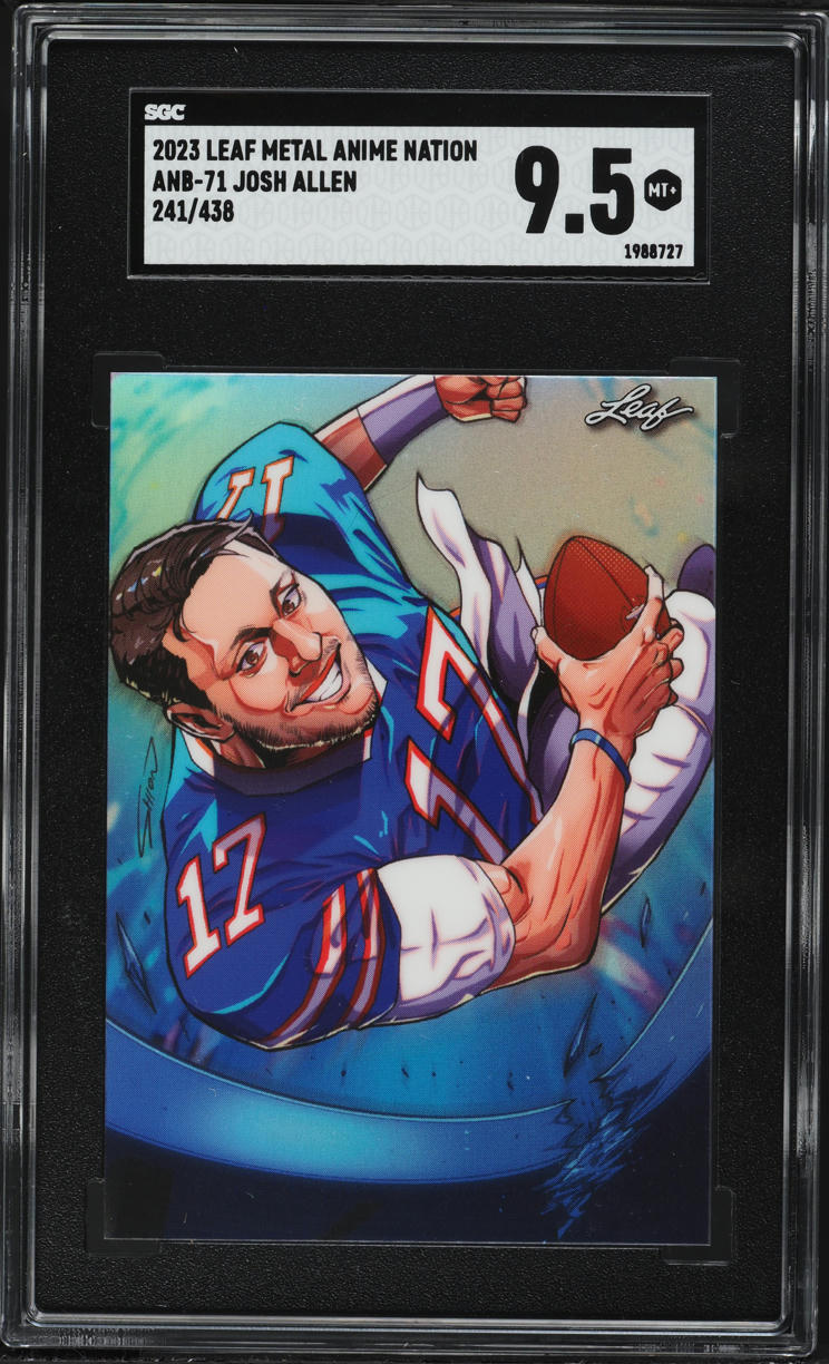 2023 Leaf Metal Anime Nation Josh Allen /438 #ANB-71 SGC 9.5 MINT+ on ...