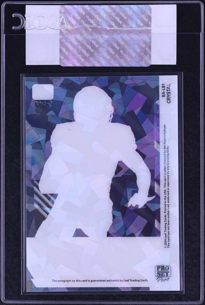 2024 Leaf Pro Set Pure Crystal Platinum Spectrum Luther Burden ROOKIE ...