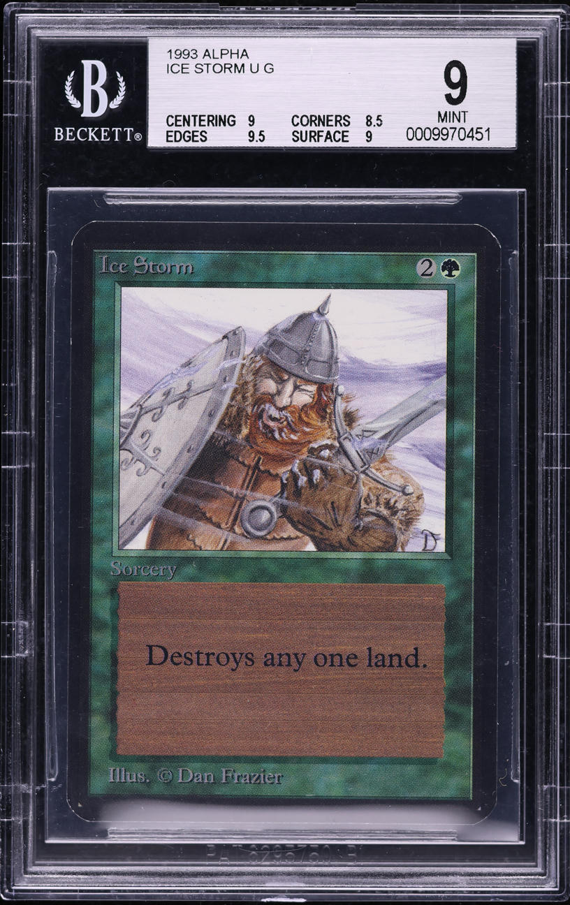 1993 Magic The Gathering MTG Alpha Ice Storm BGS 9 MINT on Fanatics Collect
