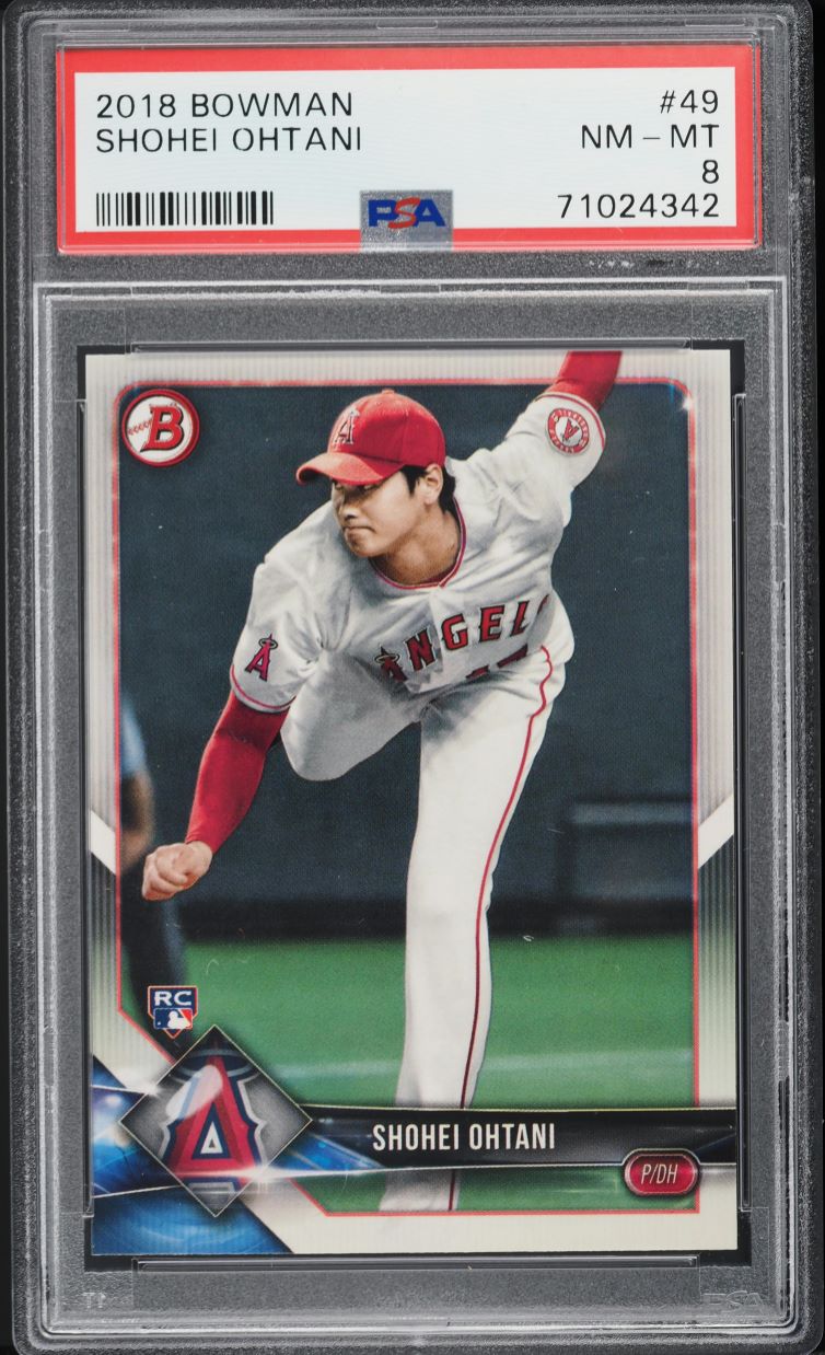 2018 Bowman Shohei Ohtani ROOKIE #49 PSA 8 NM-MT on Fanatics Collect