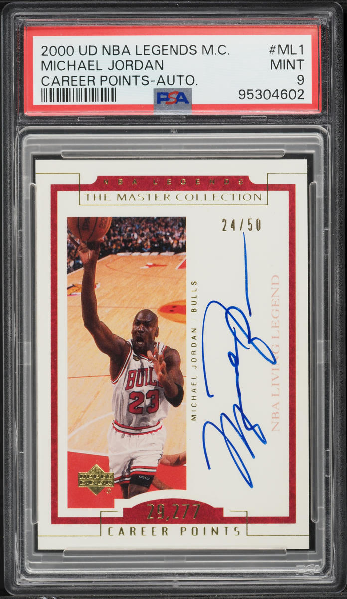 2000 Upper Deck Legends Master Collection Michael Jordan AUTO /50 #ML1 ...