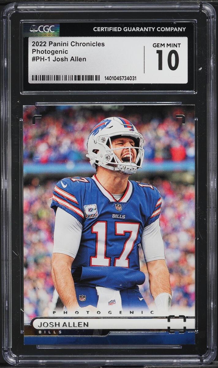 2022 Panini Chronicles Photogenic Josh Allen #PH-1 CGC 10 GEM MINT on ...