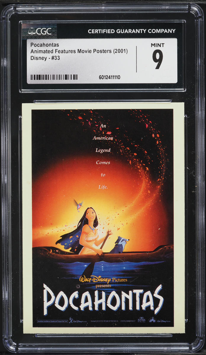 2001 Disney Animated Features Movie Posters Pocahontas #33 CGC 9 MINT ...