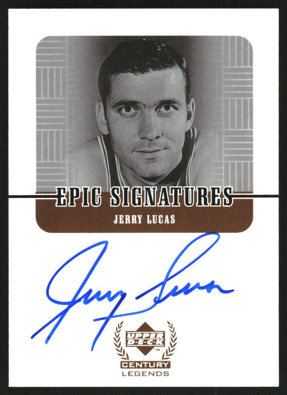 1999 Upper Deck Century Legends Epic Signatures #JL Jerry Lucas Auto on ...