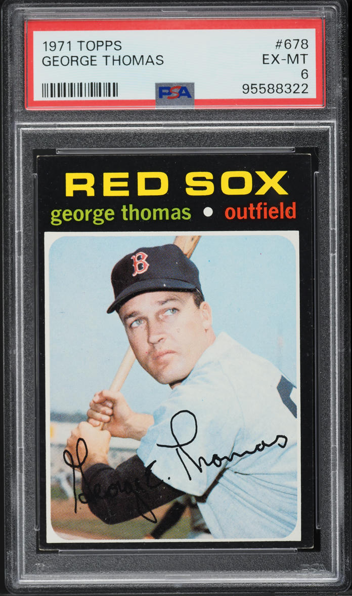 1971 Topps George Thomas #678 PSA 6 EXMT on Fanatics Collect