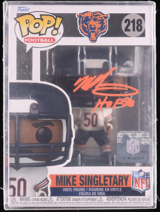 Mike Singletary Signed Autographed Funko Pop! w/ Inscription - JSA AUTH ...