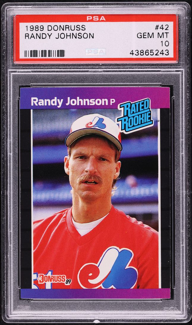 1989 Donruss Randy Johnson ROOKIE #42 PSA 10 GEM MINT on Fanatics Collect