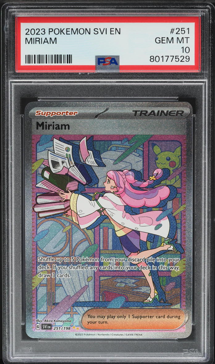 2023 Pokemon Scarlet & Violet Special Illustration Rare Miriam #251 PSA ...
