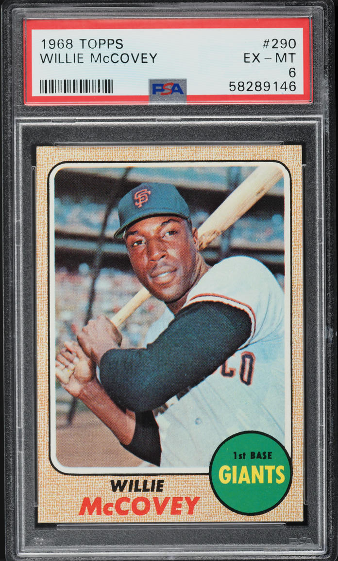 1968 Topps Willie McCovey #290 PSA 6 EXMT on Fanatics Collect