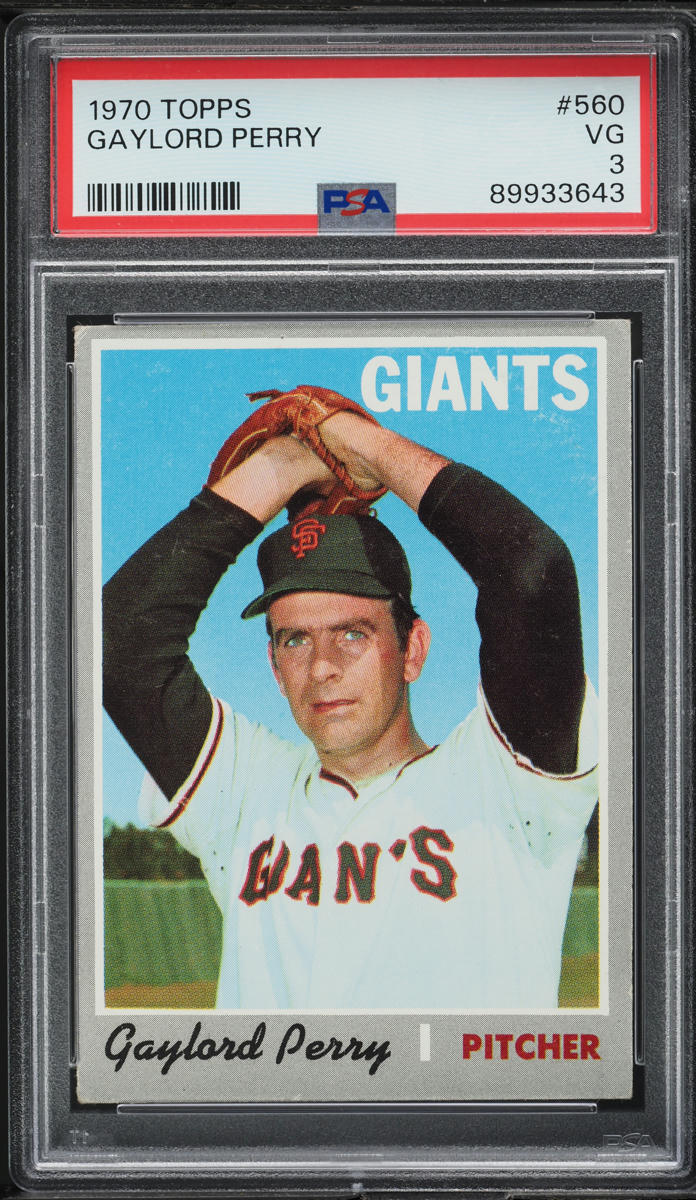 1970 Topps Gaylord Perry #560 PSA 3 VG on Fanatics Collect
