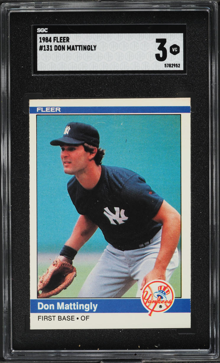 1984 Fleer Don Mattingly ROOKIE #131 SGC 3 VG on Fanatics Collect