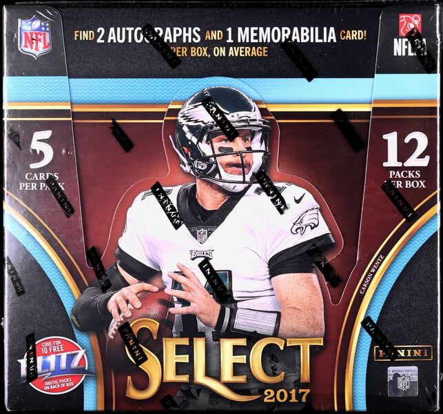 2017 Select Football Sealed Hobby Box, Patrick Mahomes ROOKIE? on ...