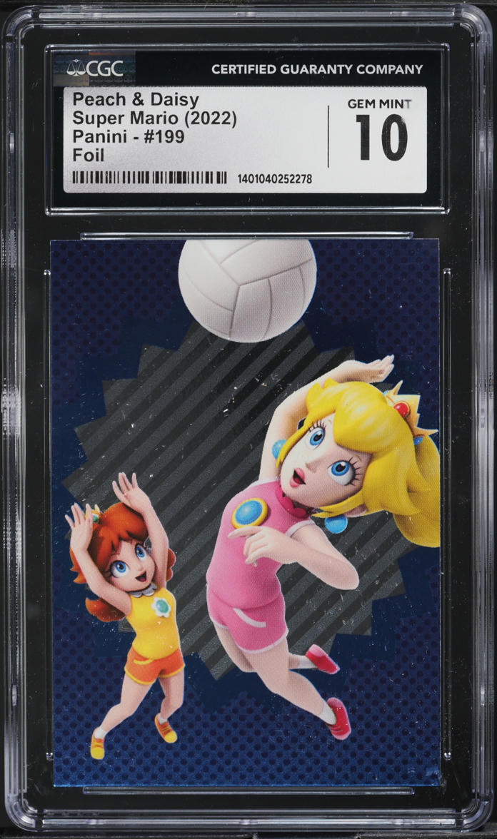 2022 Panini Nintendo Super Mario Foil Peach & Daisy #199 CGC 10 GEM ...